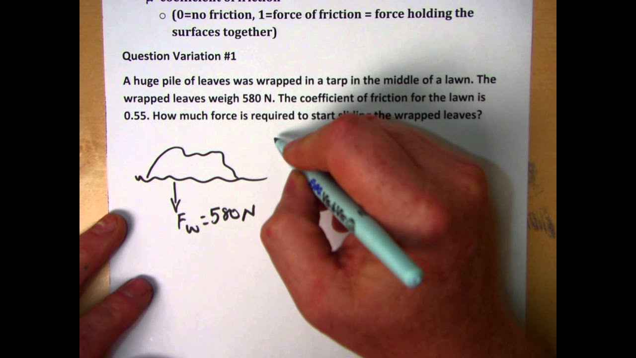 Calculating Static friction forces - YouTube