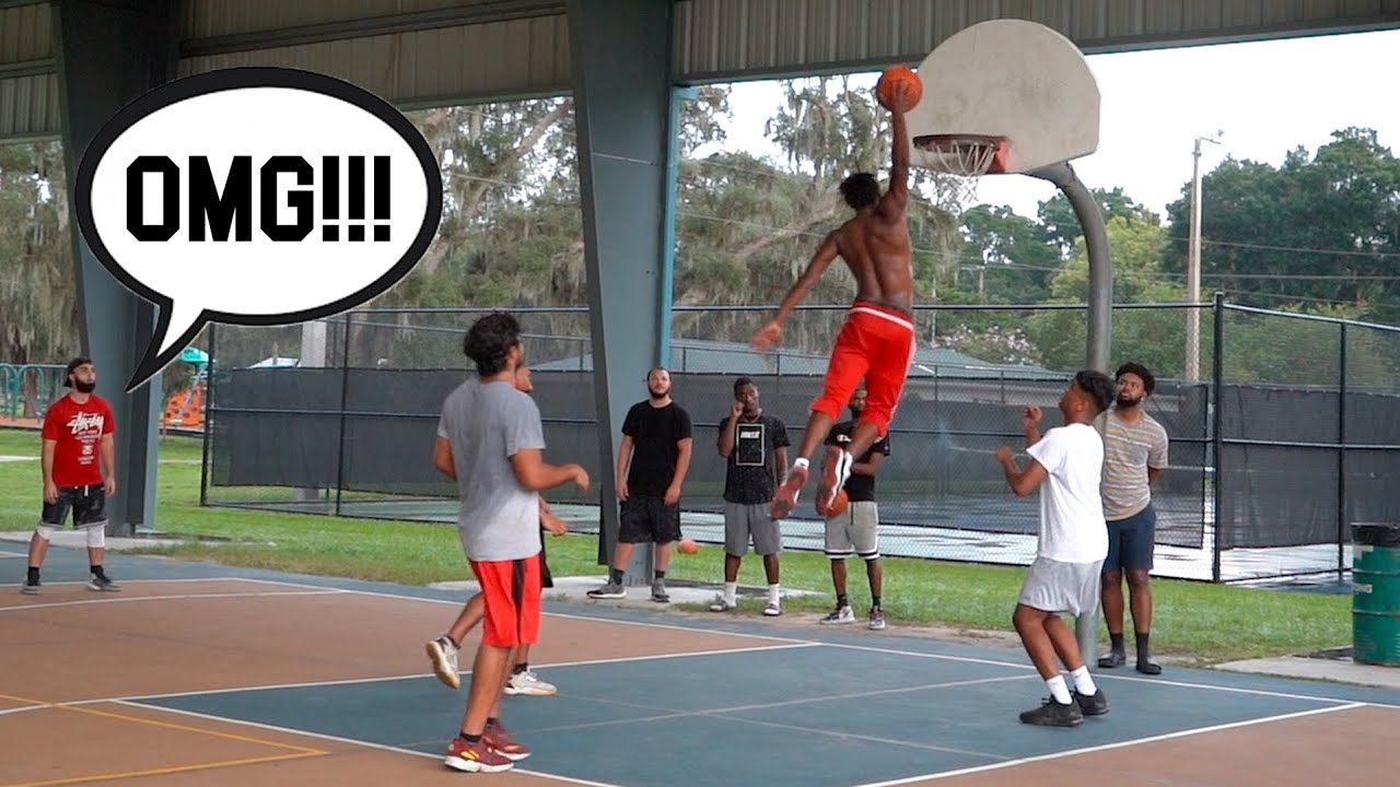 INTENSE 5v5 Basketball At The Park! (Out The Vault) - YouTube