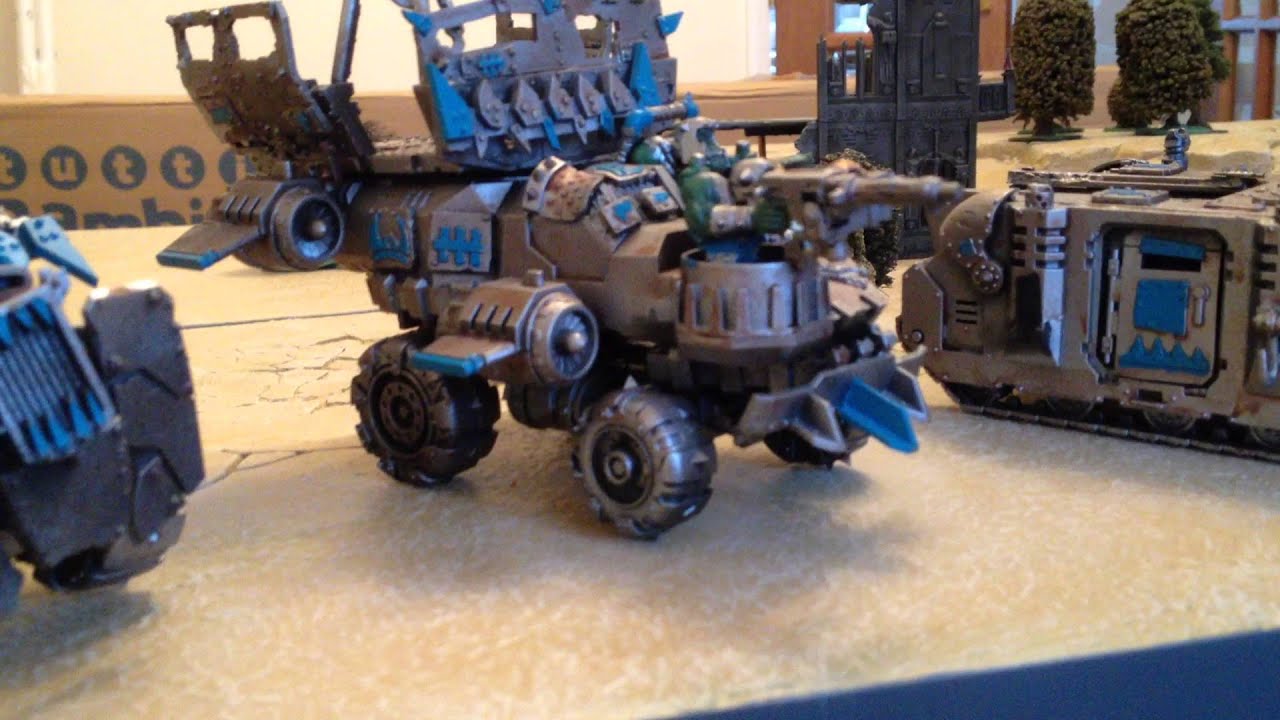 Ork kustom Trukks and Battle Wagon. Conversion corner. - YouTube