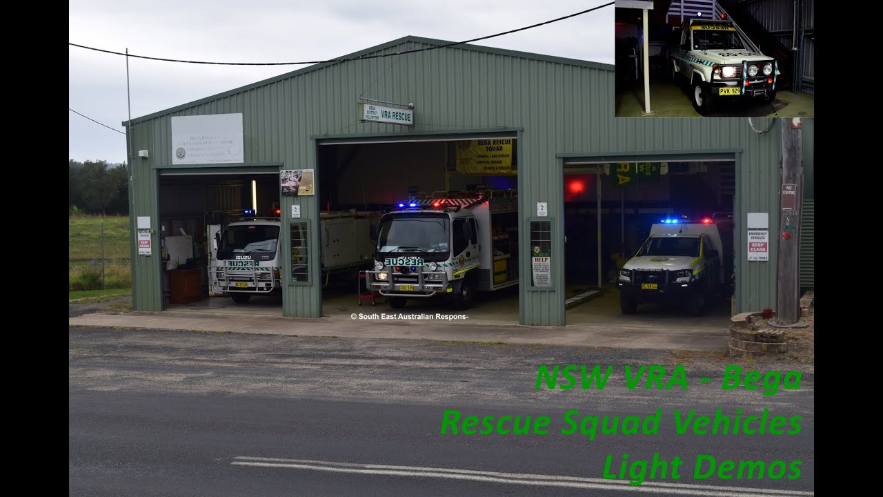 NSW VRA - Bega VRA Rescue Squad Light Demos - YouTube