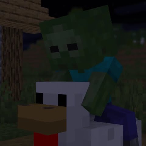 CHICKEN JOCKEY (Minecraft Animation) MEME #shorts #minecraft #viral ...