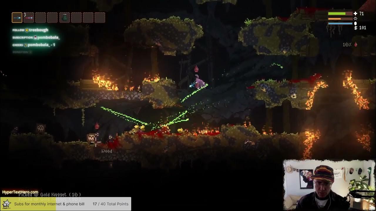 Action packed start - Noita - YouTube