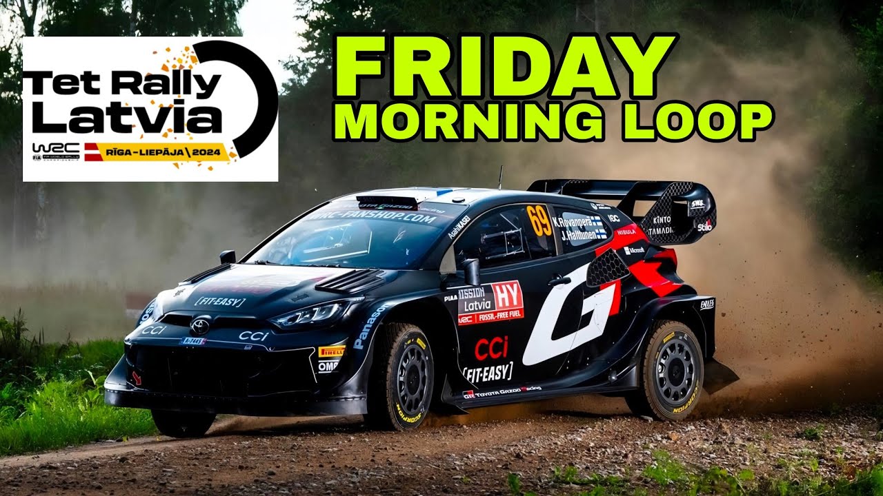 FLATOUT | FRIDAY MORNING HIGHLIGHTS WRC TET RALLY LATVIA 2024 - YouTube
