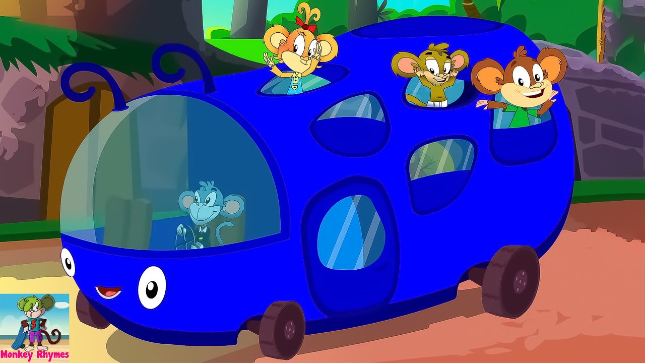 Wheels On The Blue Bus + More Nursery Rhymes & Songs for Children - YouTube