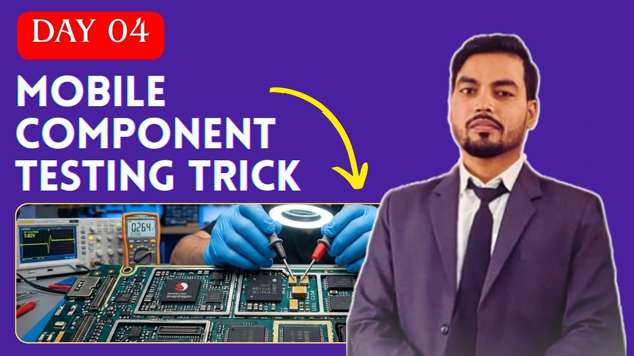 MOBILE COMPONENT TESTING TRICK | LIVE BASIC MOBILE REPAIR | SMART ...