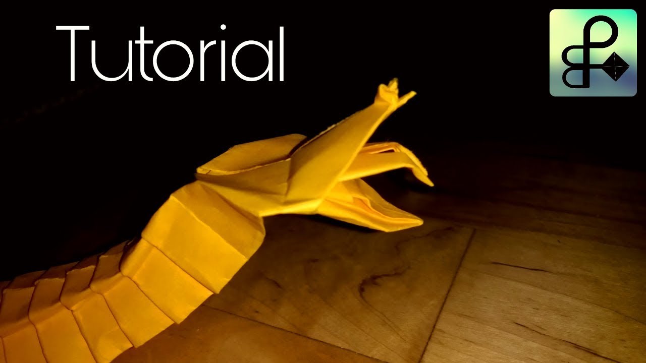 Origami Snake tutorial (#2) - YouTube
