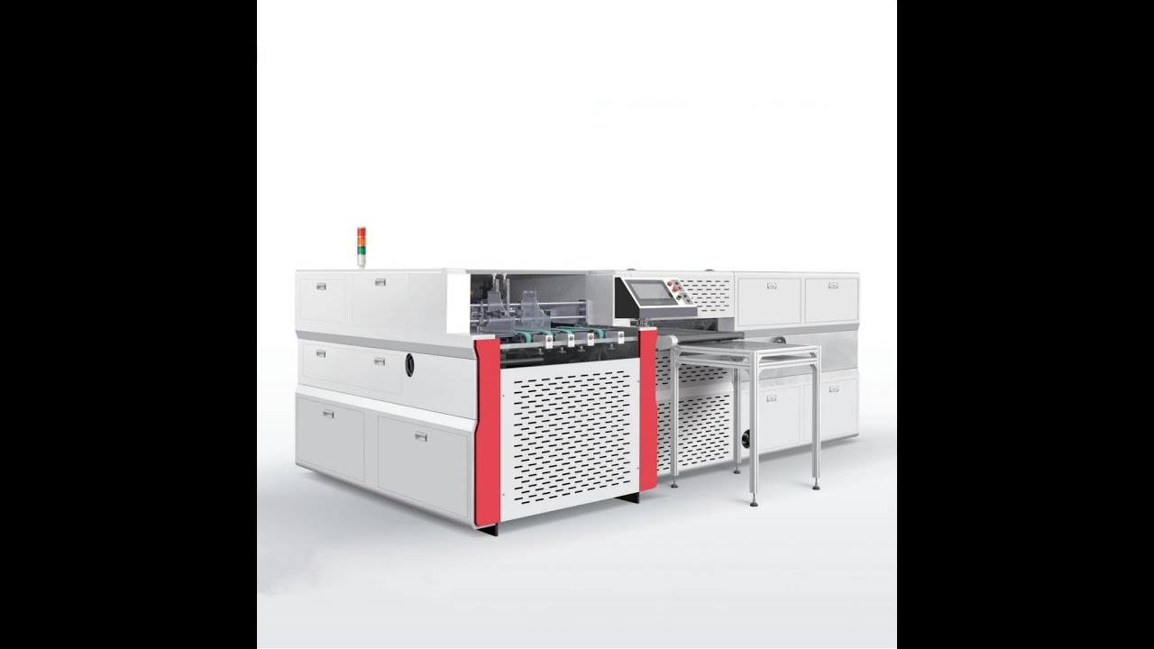 Dual direction Cardboard Automatic V Grooving Machine - YouTube
