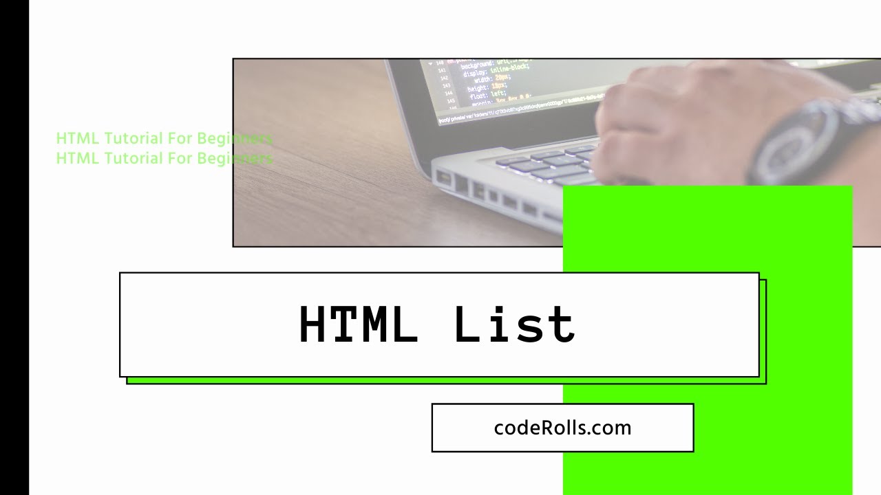 How To Create List In Html Html 06 Youtube