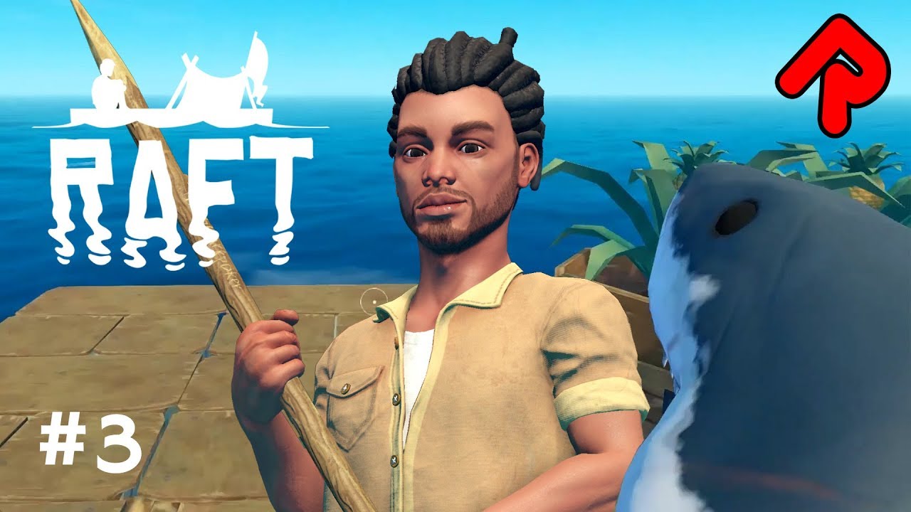 TEARING OFF the SHARK'S HEAD! | Let's play RAFT gameplay 2018 ep 3 ...