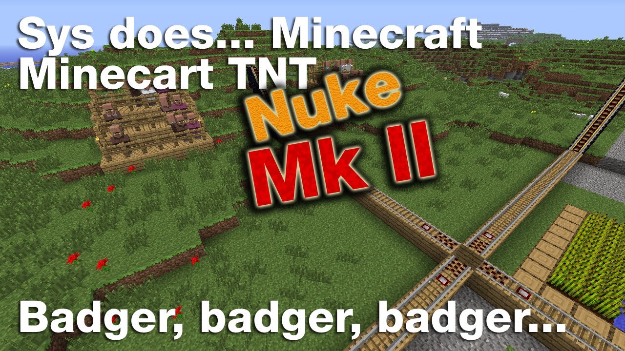 Minecraft: Minecart TNT Nuke MkII - YouTube