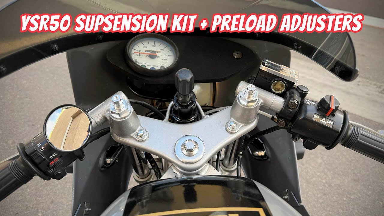 Yamaha YSR50 Suspension Kit + Preload Adjusters & Brake Reservoir Kit ...
