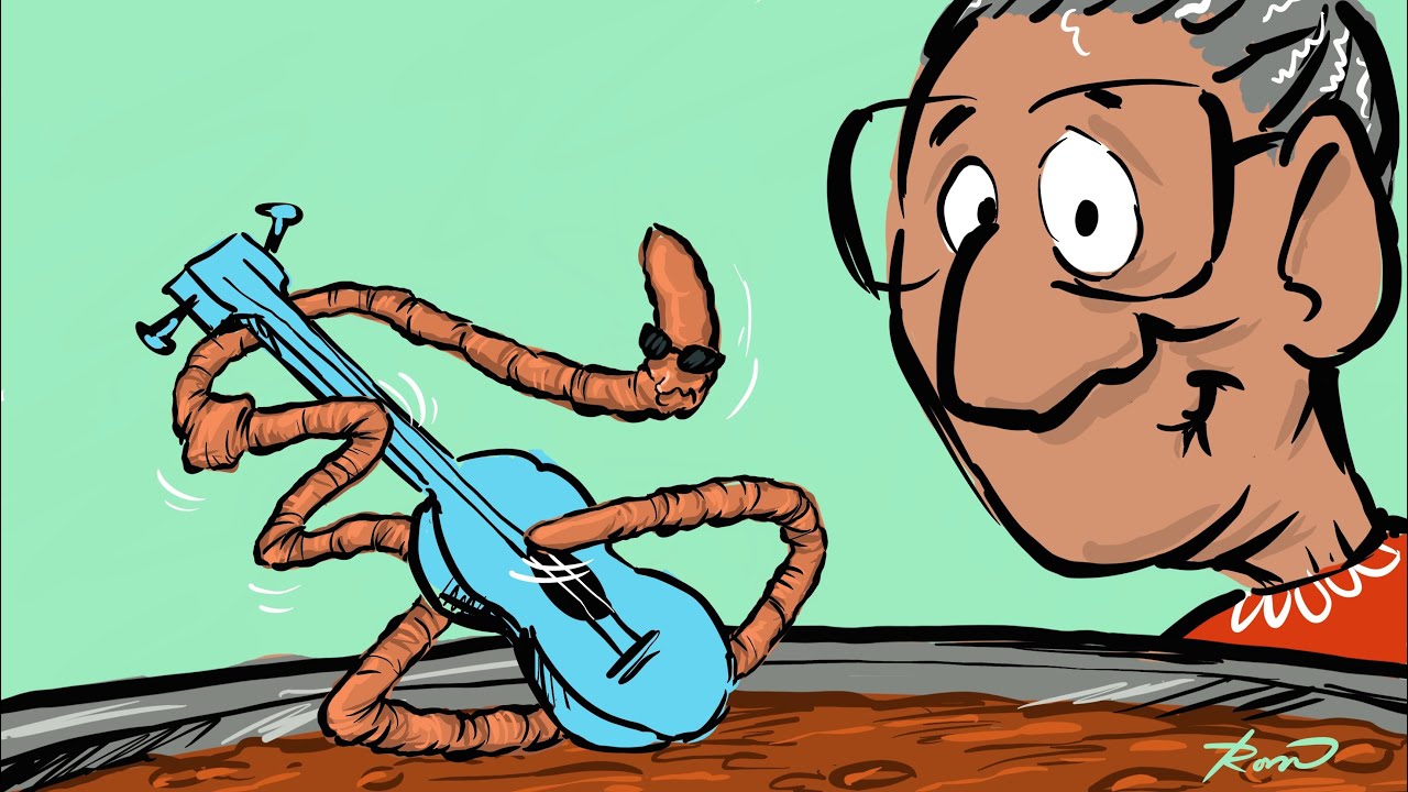 How I created the Funky Worm animation with procreate. @romrtis7030 ...