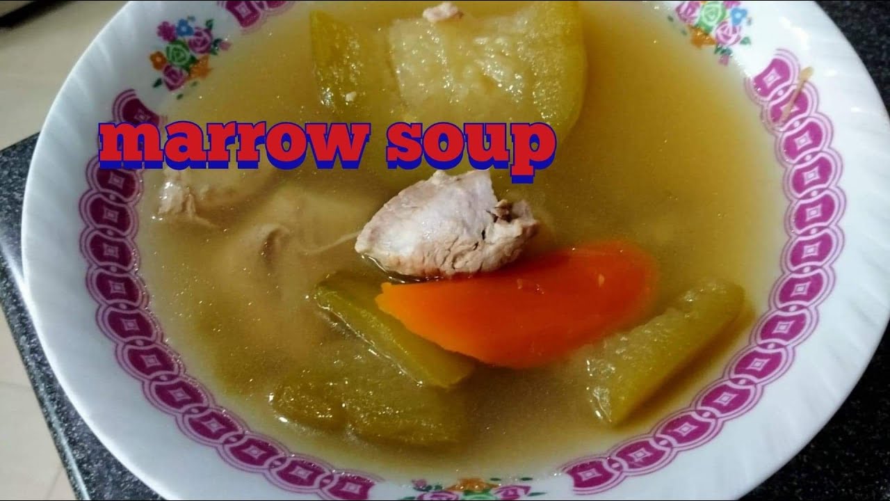How to cook marrow soup with pork muscle - YouTube
