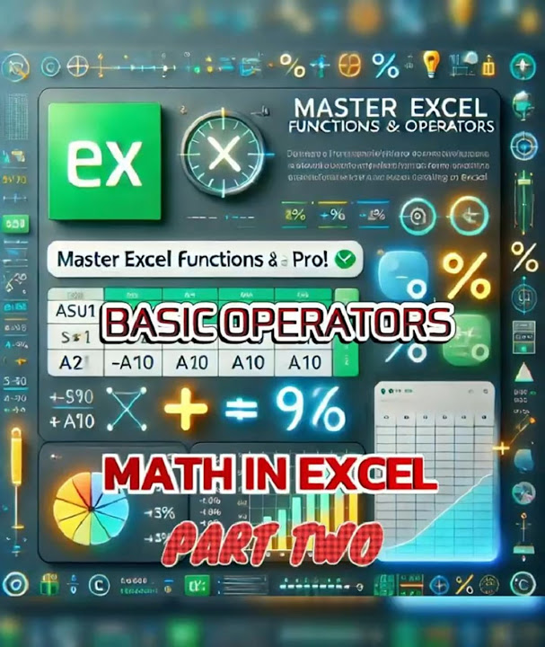 Math Operators in Excel - Part 2 - YouTube