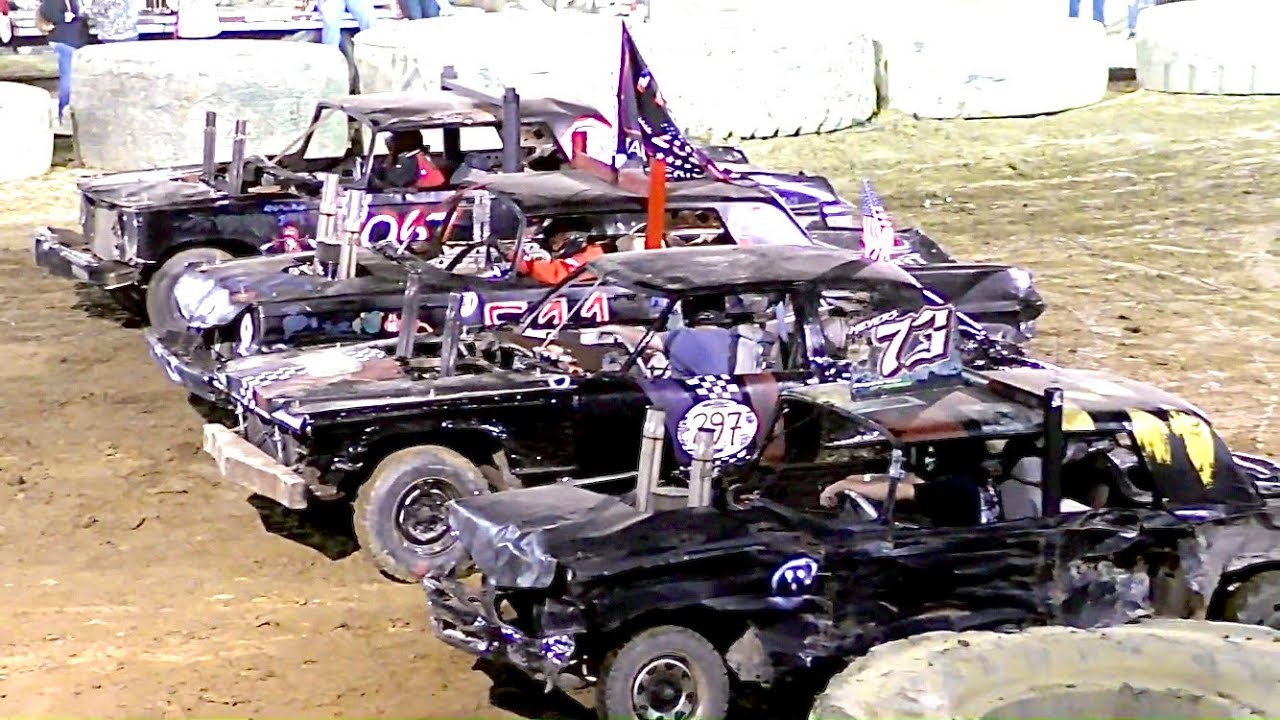 Cadillac & Chrysler Imperials Old Iron Demolition Derby Full Size V8 ...