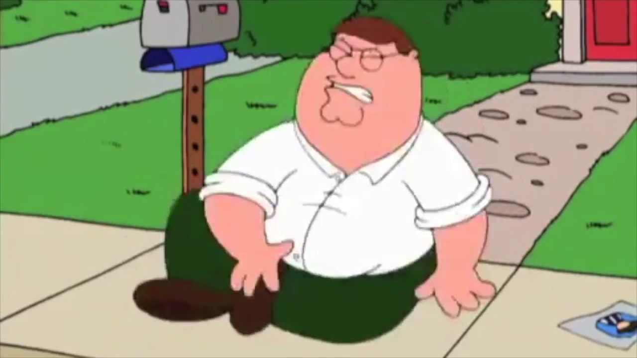 Peter Falls and Hurts His Knee - YouTube