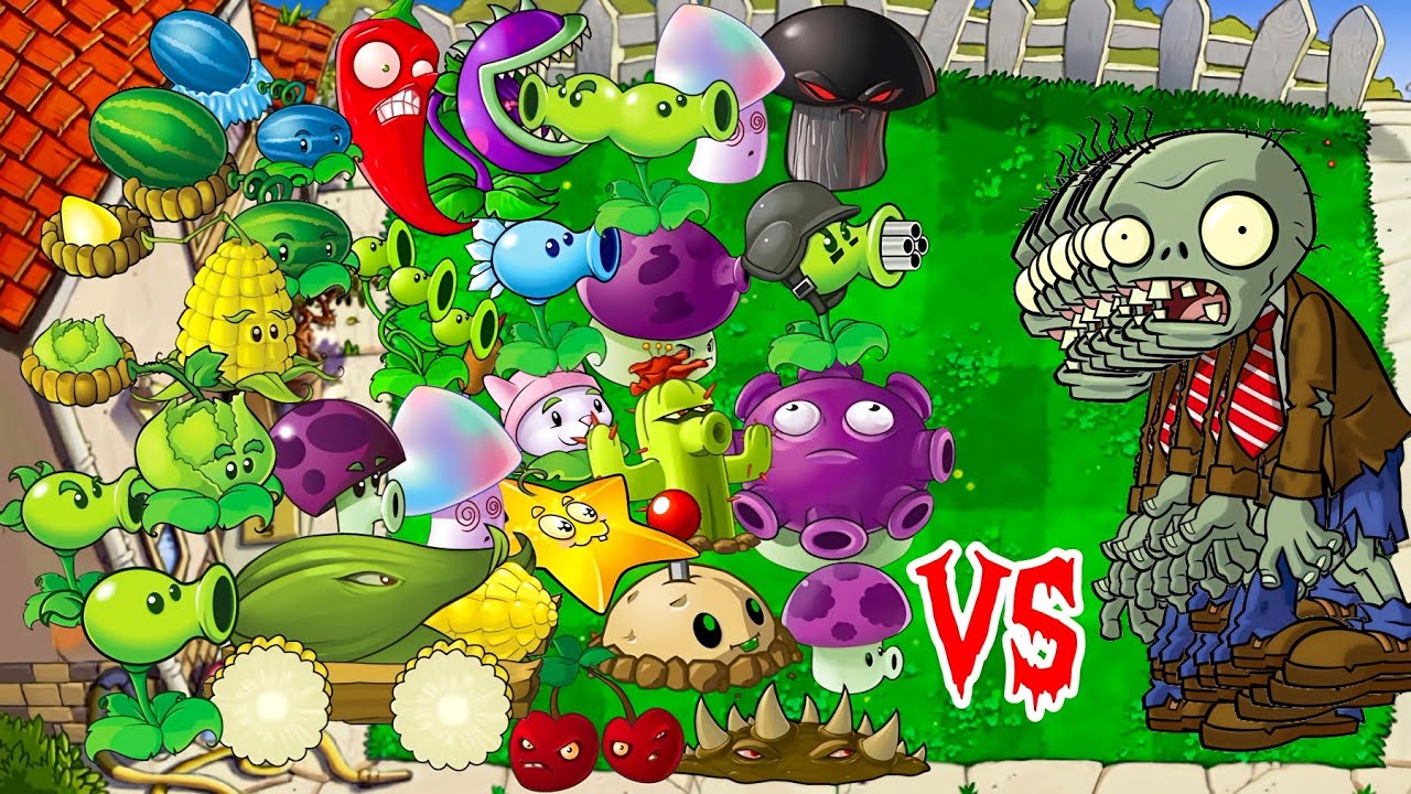 *Pvz Mod Challenge - MAX LEVEL PLANTS VS NORMAL ZOMBIES* | PVZ GAMEPLAY ...