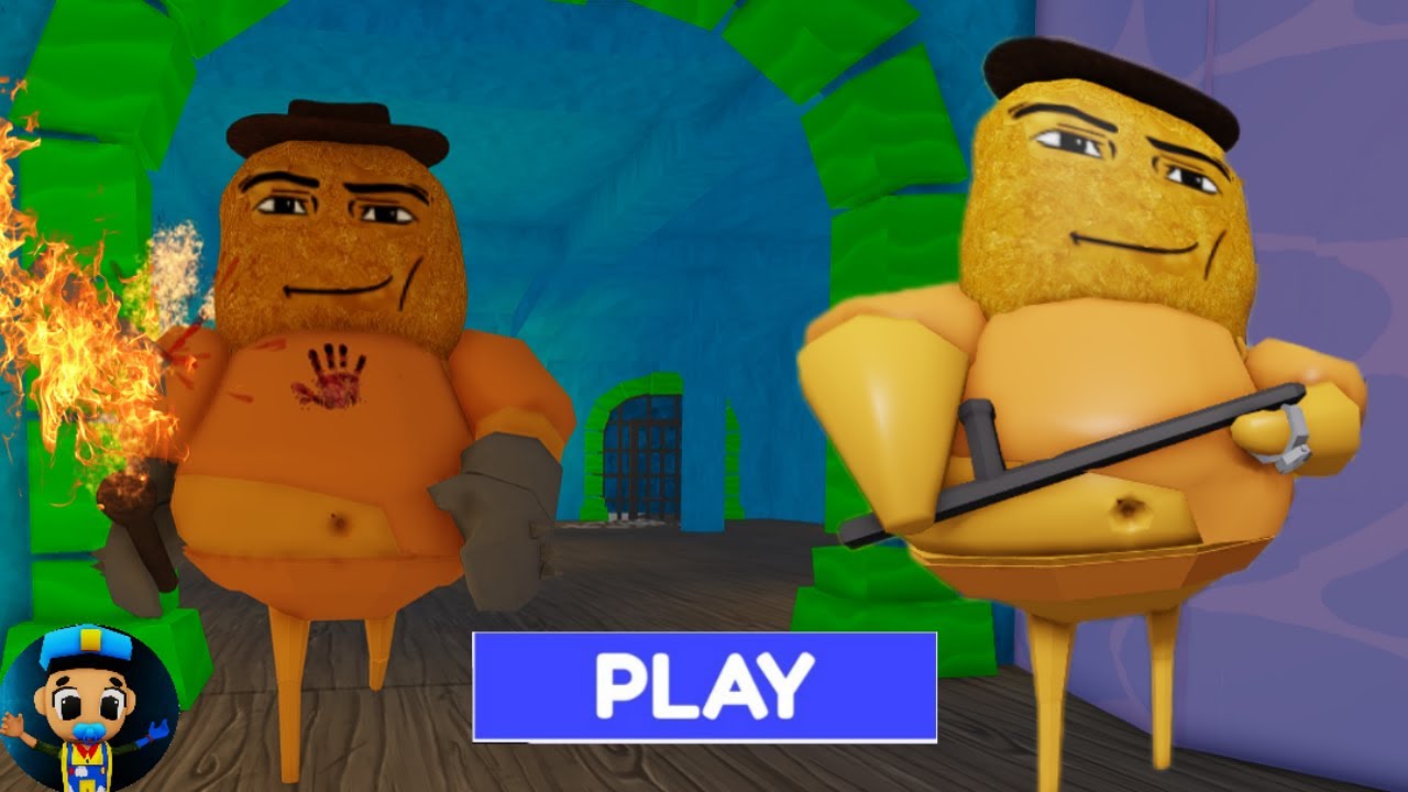 Roblox ESCAPE NUGGET BARRY PRISON RUN Obby Speedrun - YouTube