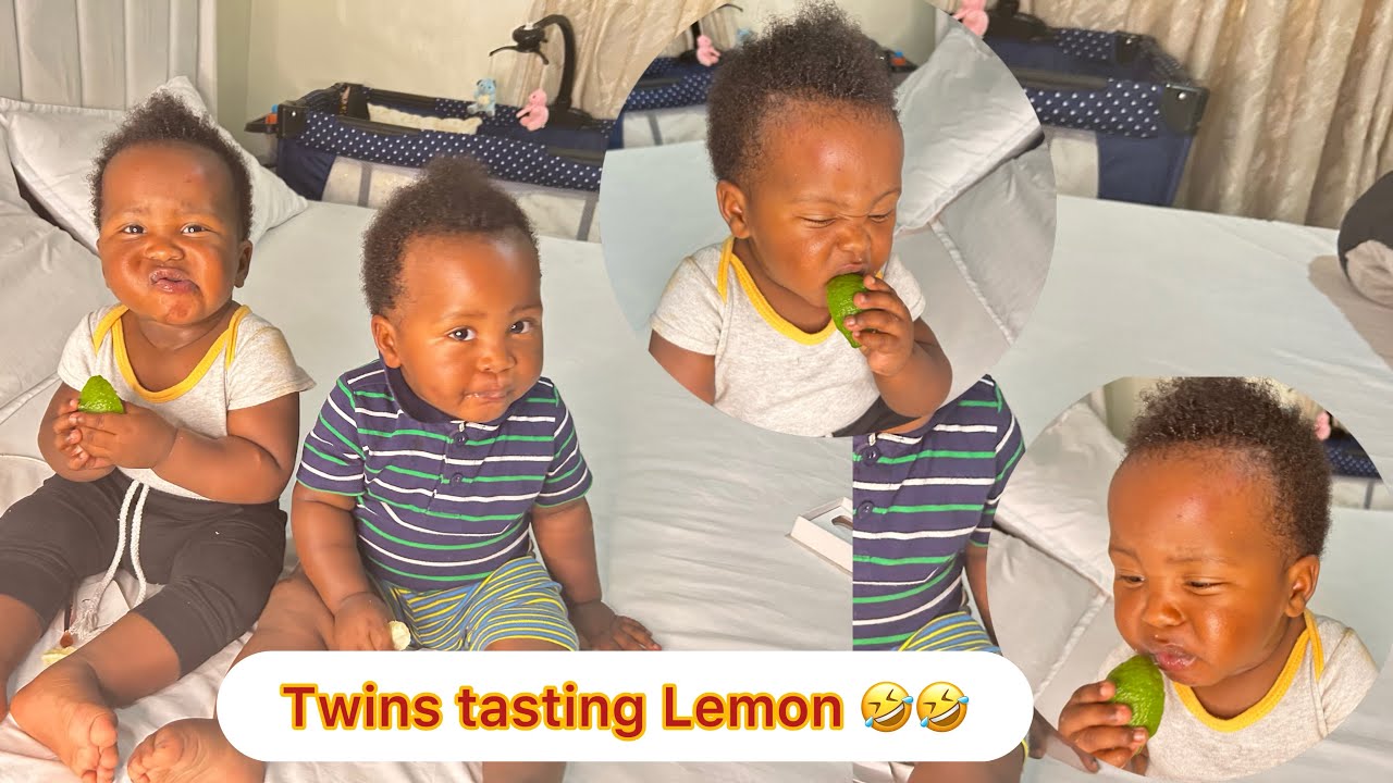 Giving my twins Lemon for the first time🥲 -Hilarious 🤣//Vlog - YouTube