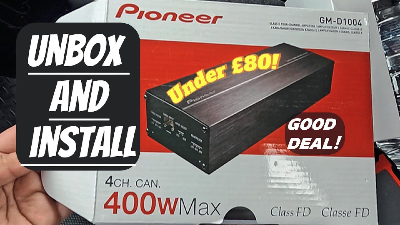 CAR AUDIO UPGRADE! Pioneer GM-D1004 4 channel car amp installed in ...