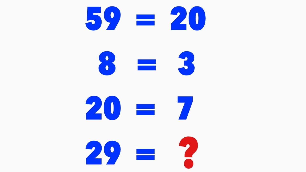 29 = | Math Puzzle 40 | How to solve math puzzle | Math Puzzle Problem ...