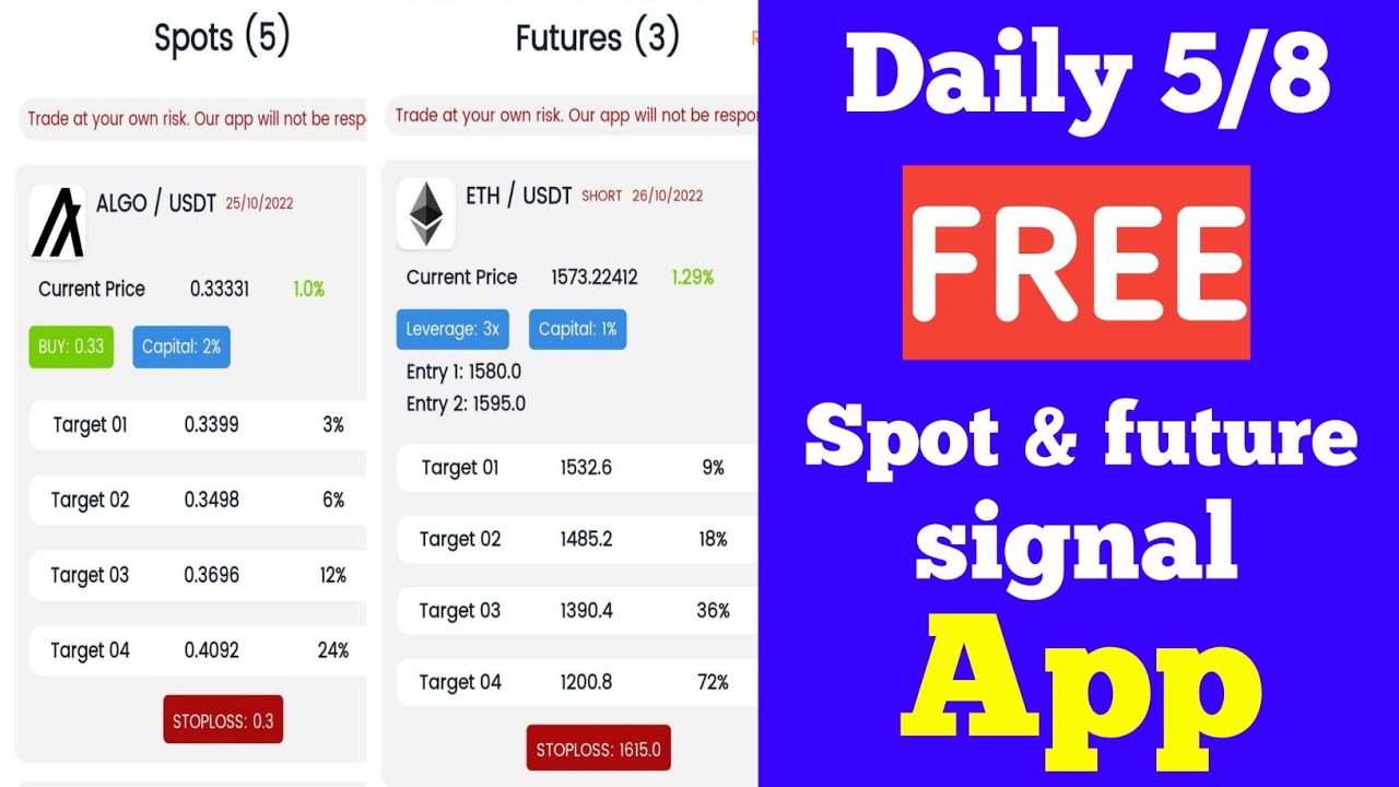 Free crypto signal app। daily 5/8 spot and future signal share। - YouTube
