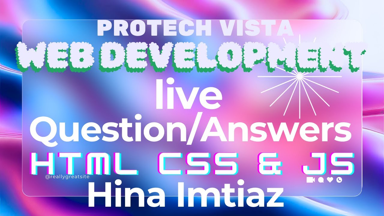 Complete Webdevelopment Html Css And Js Qanswers By Hina Imtiaz Test 6355