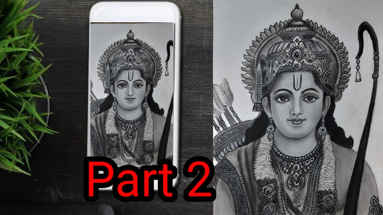 Shree Ram sketch | Lord Shree Ram drawing step by step | Part 2 # ...