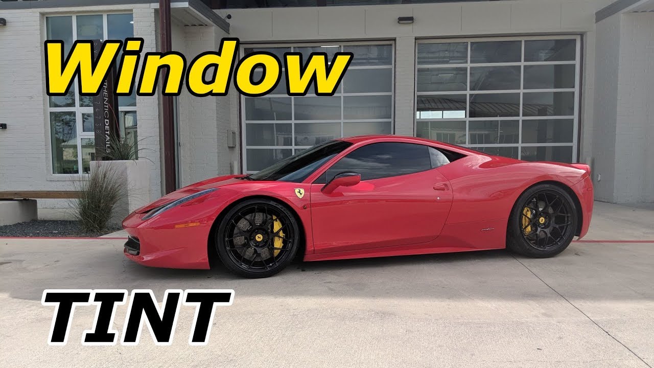 How the Pros Install Window Tint on my Ferrari 458 Italia - YouTube