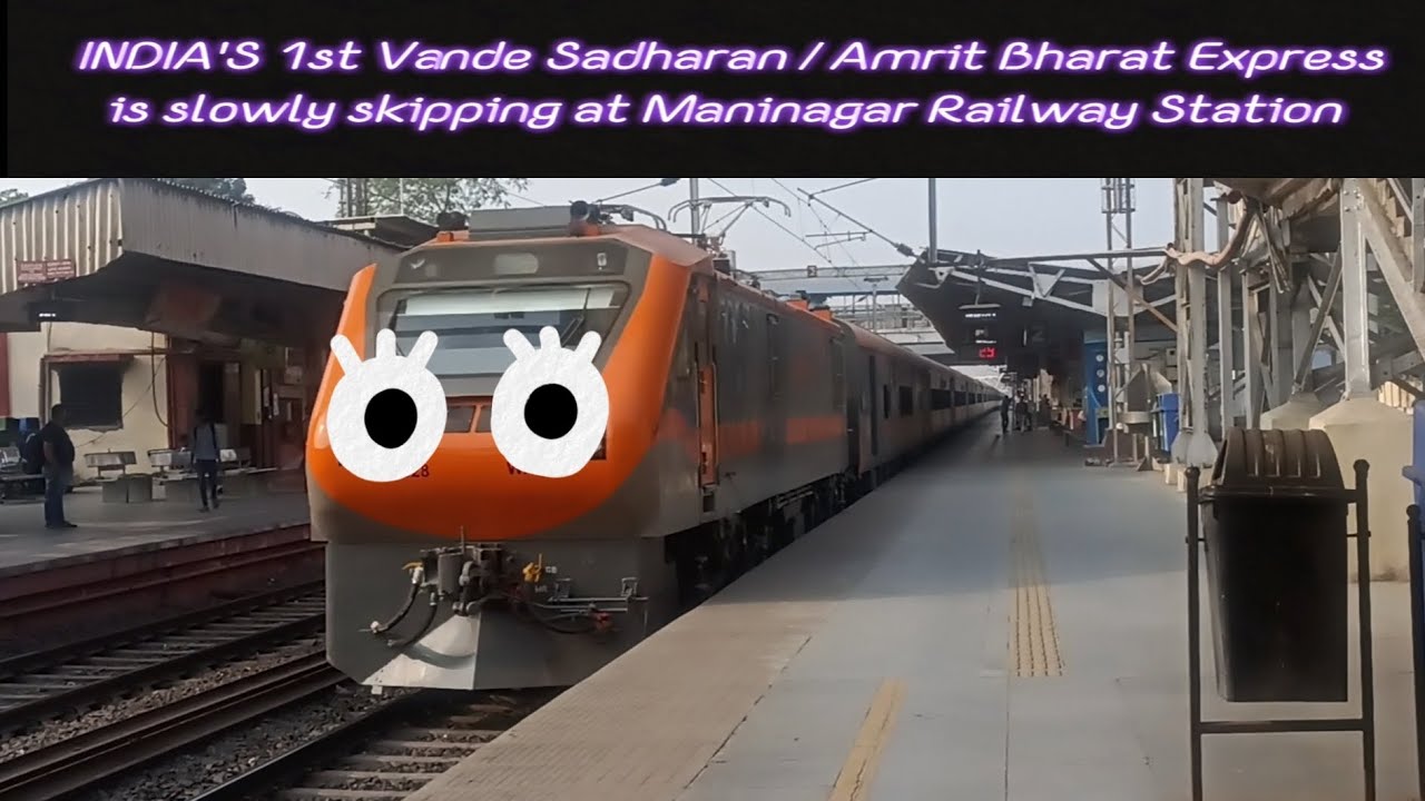INDIA'S 1st VANDE SADHARAN / AMRIT BHARAT Express is slowly Skipping at ...