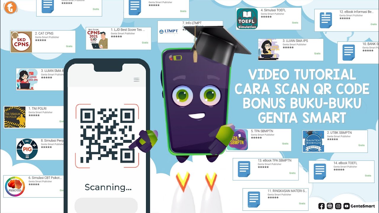 Video Tutorial Cara Scan QR Code Bonus Aplikasi Buku-Buku Genta Smart ...
