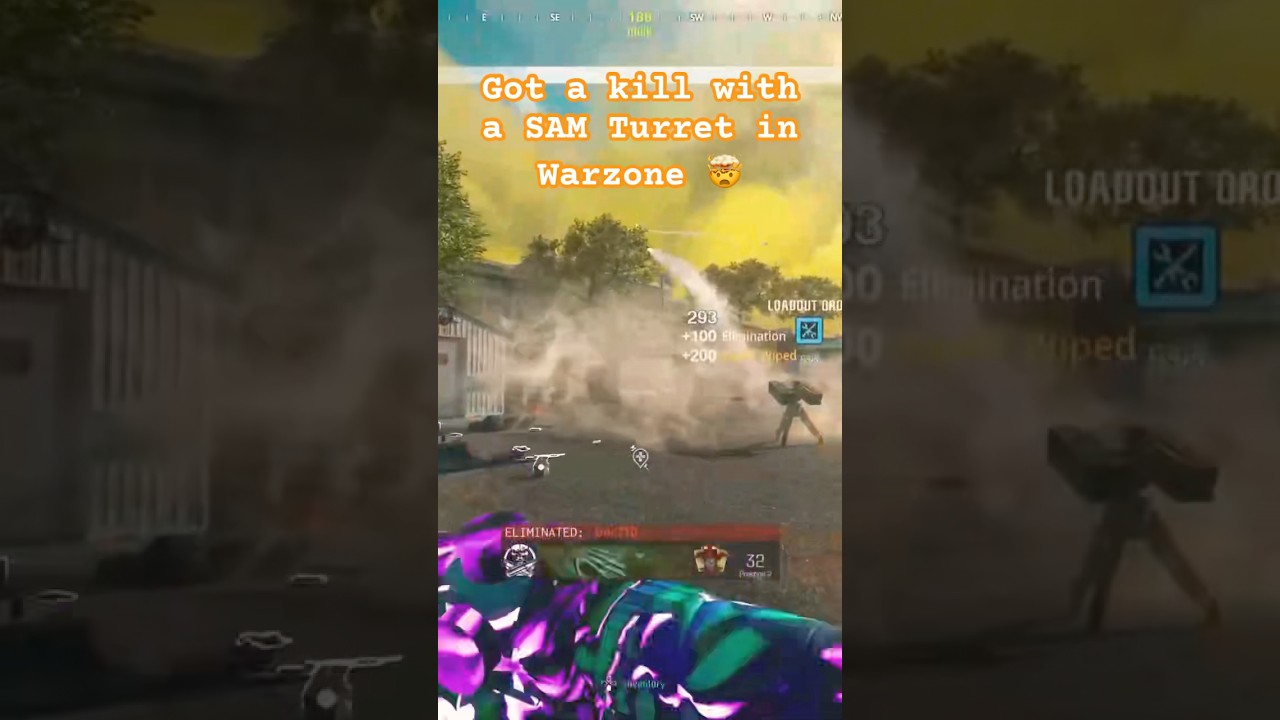 Got a kill with a SAM Turret in Warzone 🤯 #bo6 #warzone #callofduty # ...