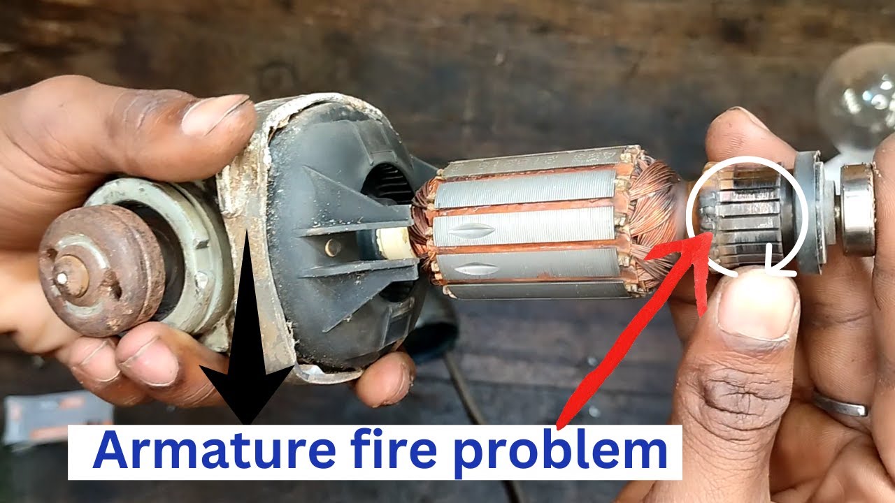 Gws 600 angle grinder spark problem solv | how to repair angle grinder ...