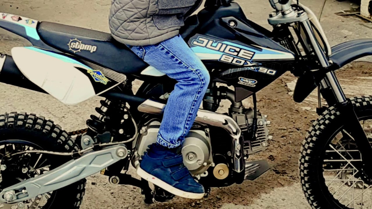 Stomp Juice Box 90cc. My Budding Biker's First Ride😍 - YouTube
