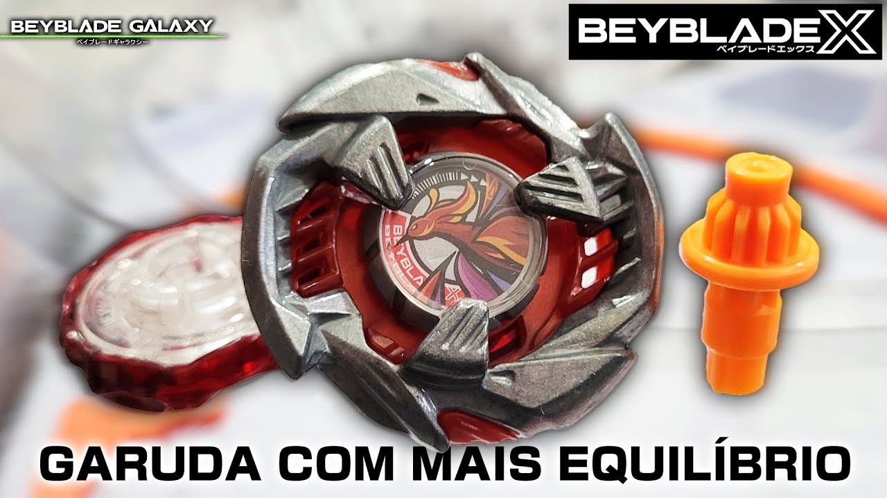 CRIMSON GARUDA mais equilibrado [Beyblade X ベイブレードX] - YouTube