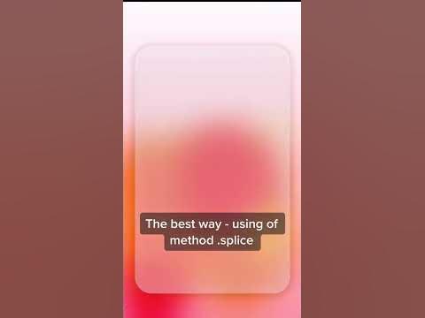 Removing item from array (JavaScript tips #20) - YouTube