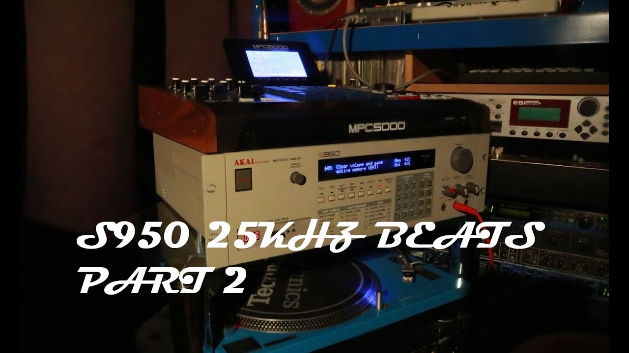 Akai S950 Lo-fi 25khz beats : part 2 (4-6) - YouTube