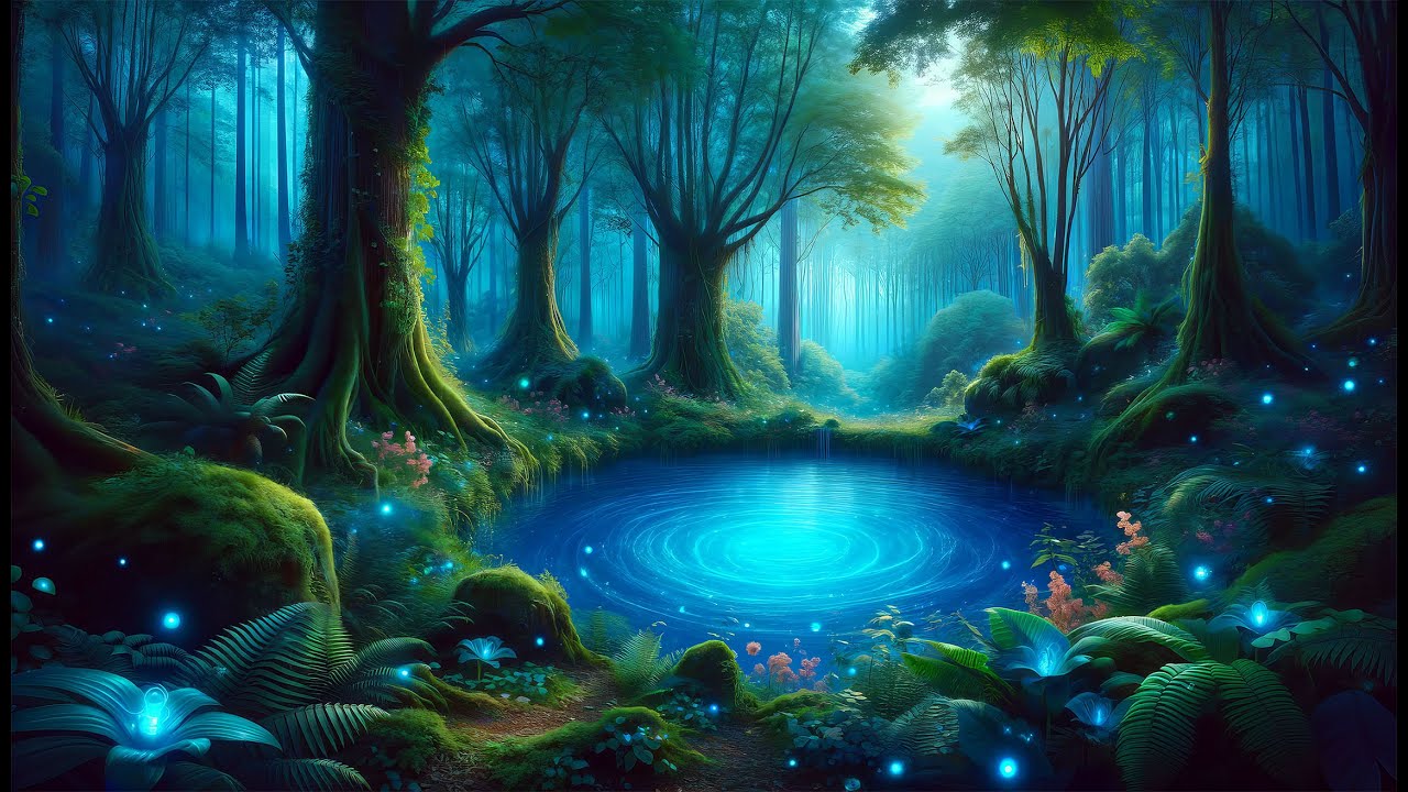 Mystic Pond in Magical Forest | DALL.E | Village Ambiance by Alexander ...