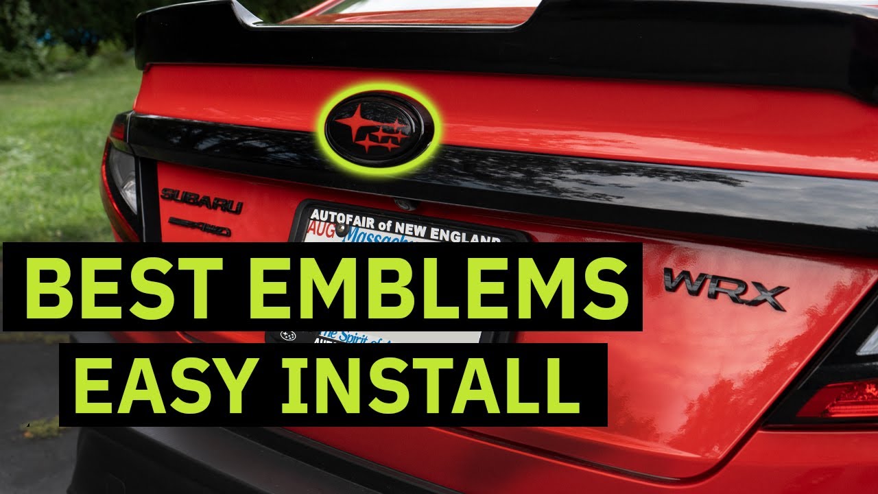 BEST Front & Rear Emblems For The 2022+ Subaru WRX [JXR Performance ...