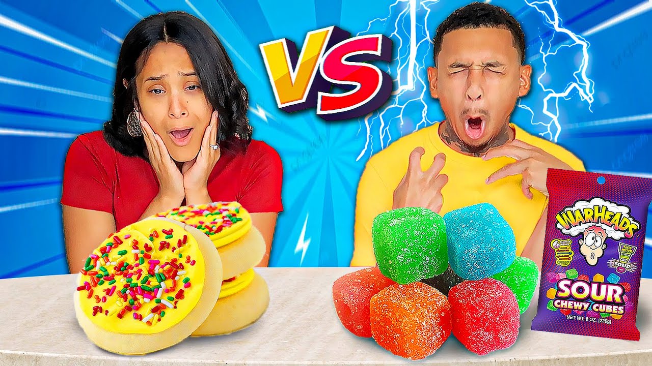 SWEET VS SOUR FOOD CHALLENGE - YouTube