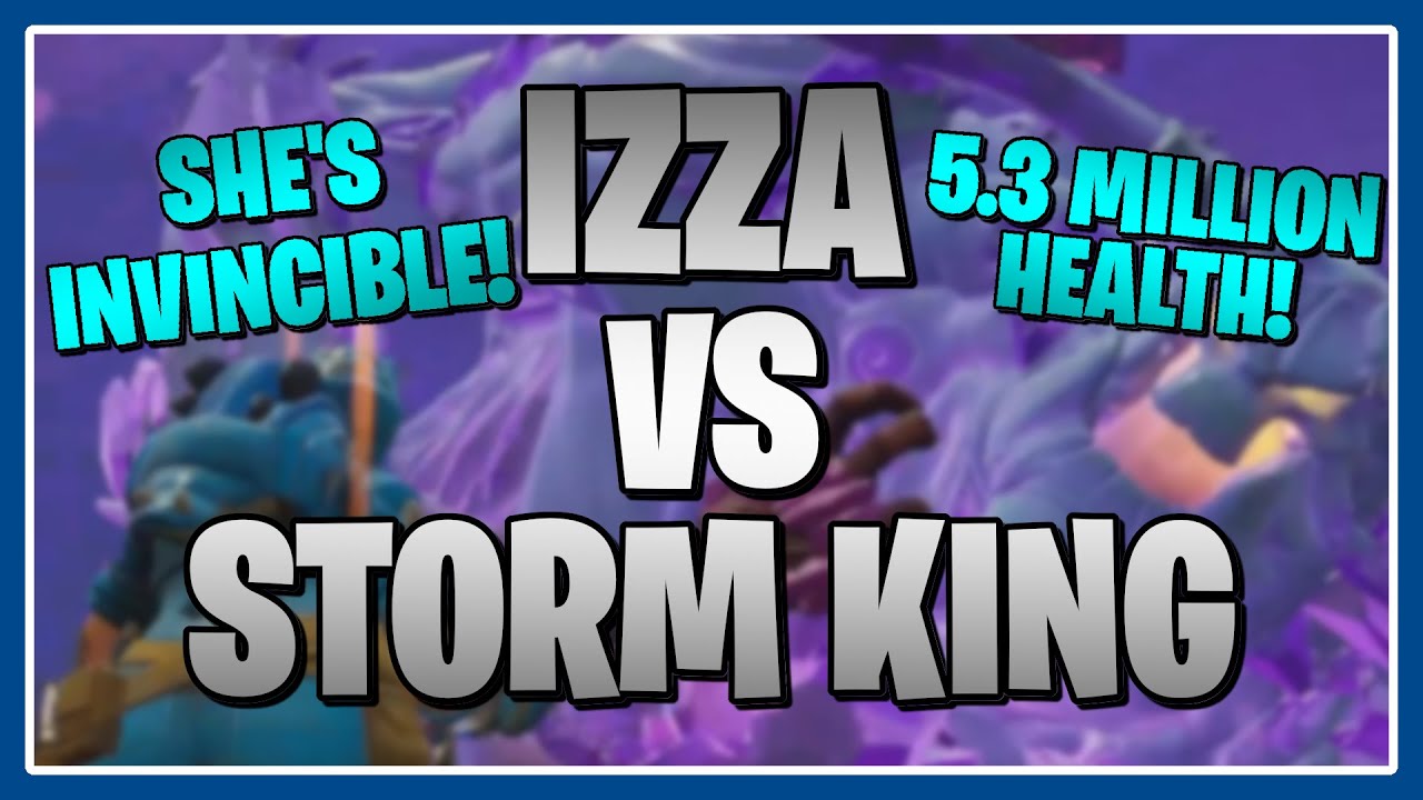 Defeating the Mythic Storm King as Prehistoric Izza in Fortnite Save ...