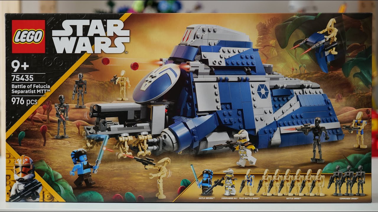 LEGO Star Wars 75435 Battle of Felucia Separatist MTT Speed Build - YouTube