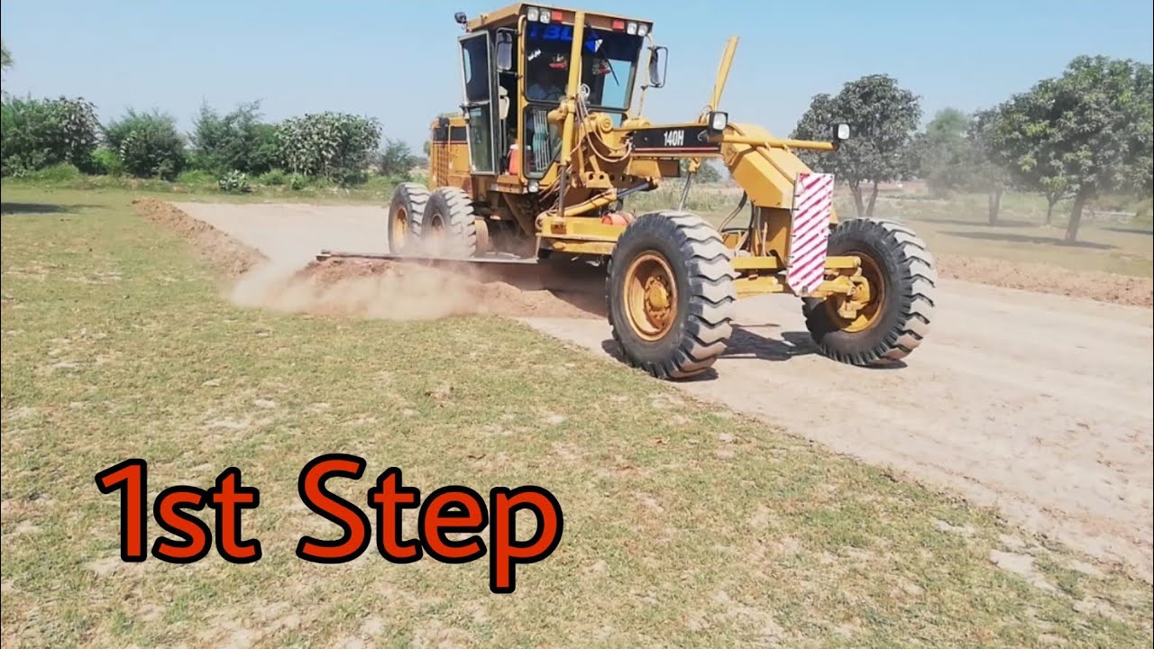 Road construction | 1st step of road | construction process, - YouTube
