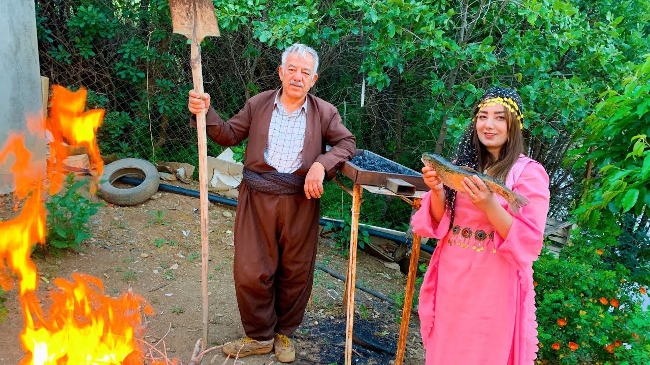 Discovering the Daily Life of Iranian Villages: Grilling Salmon the ...