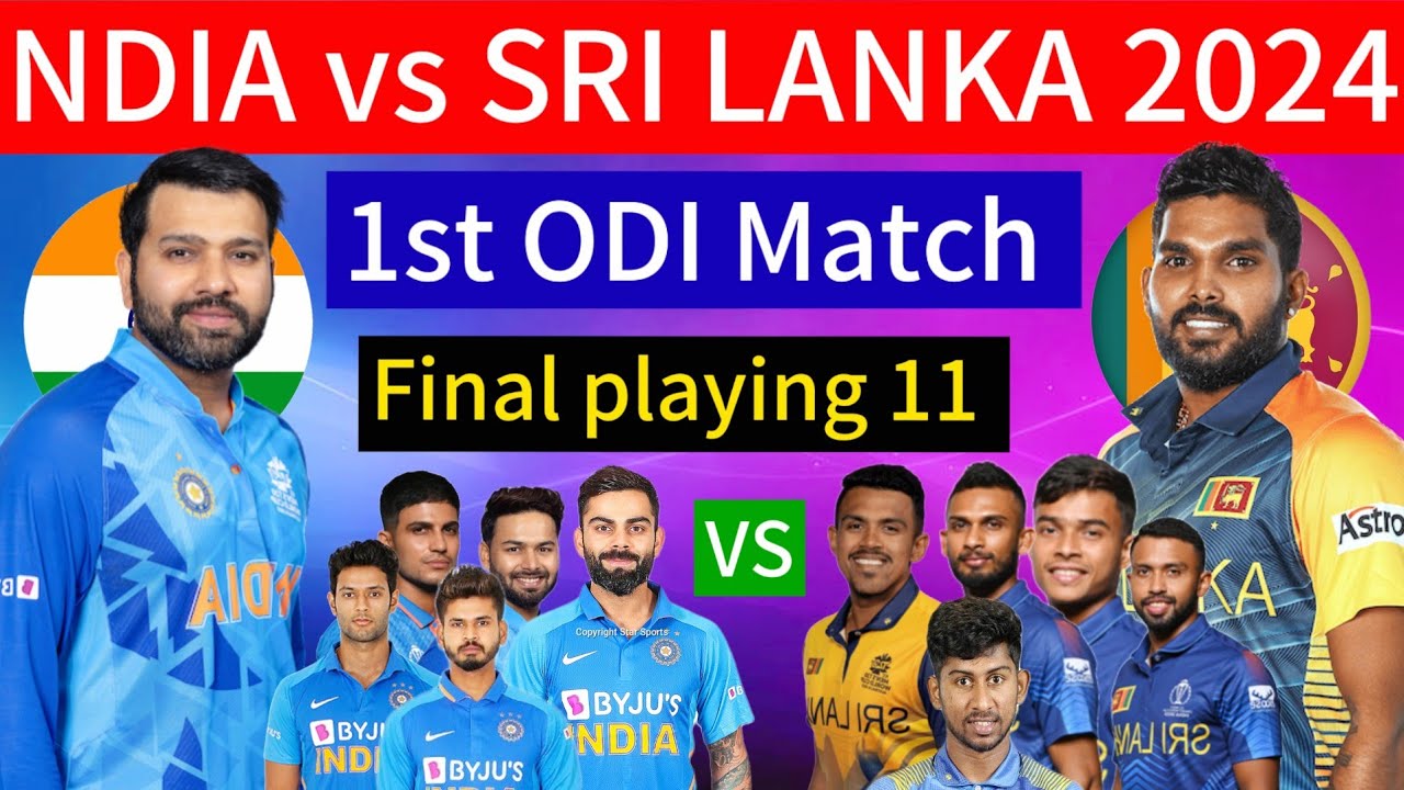 India vs Sri Lanka 1st ODI Match playing 11 2024 | IND vs SL 1st ODI ...