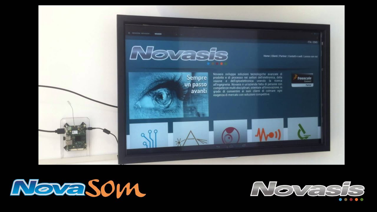 NOVAsom wireless minikeyboard touchpad - YouTube