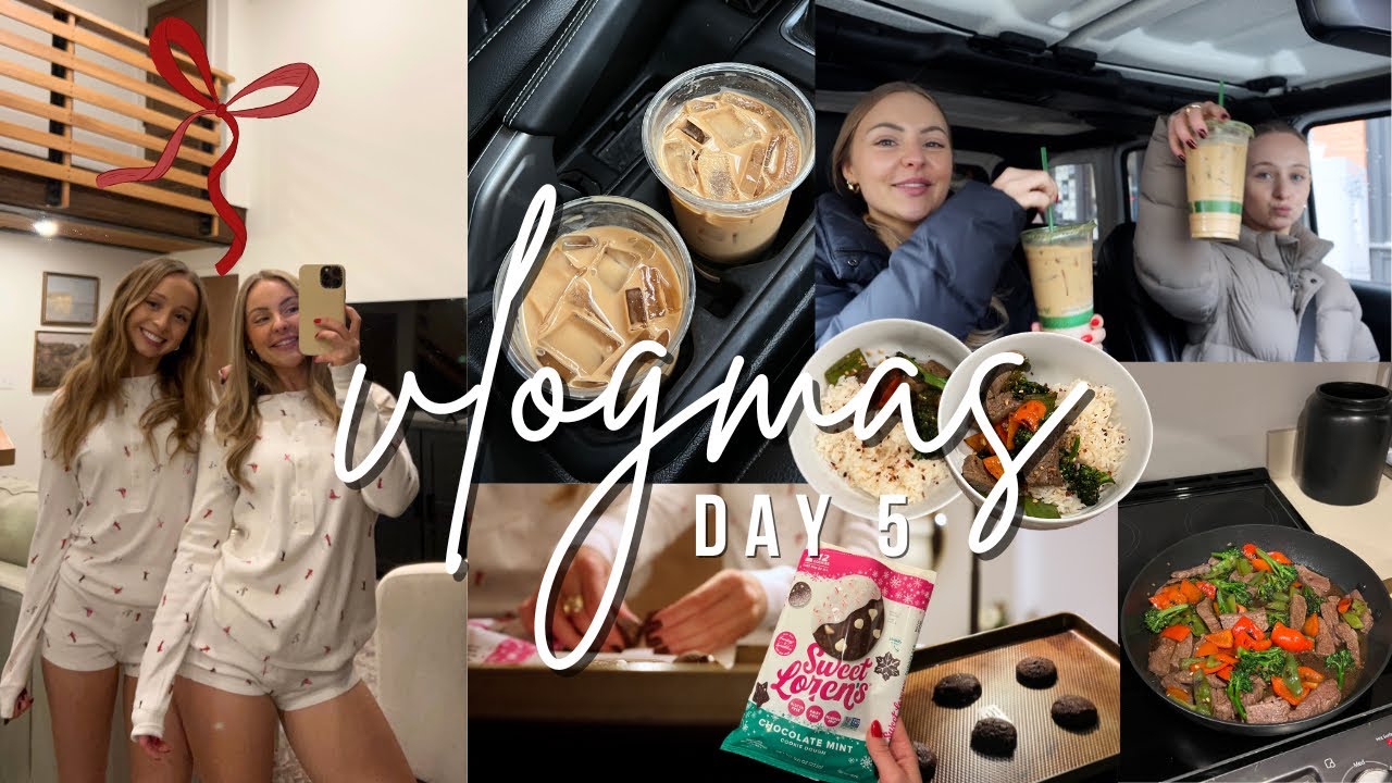 Sleepover with my bestie!! baking cookies, Christmas movie, solidcore ...