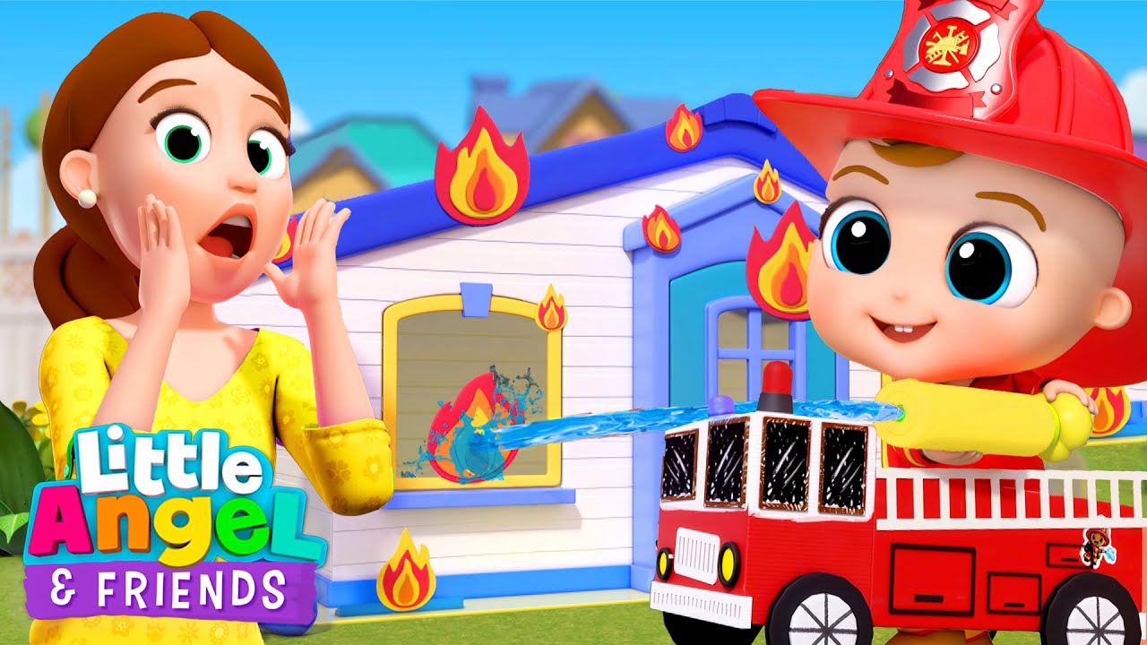 The Rescue Team Saves The Day! | Rescue Song | Little Angel And Friends ...