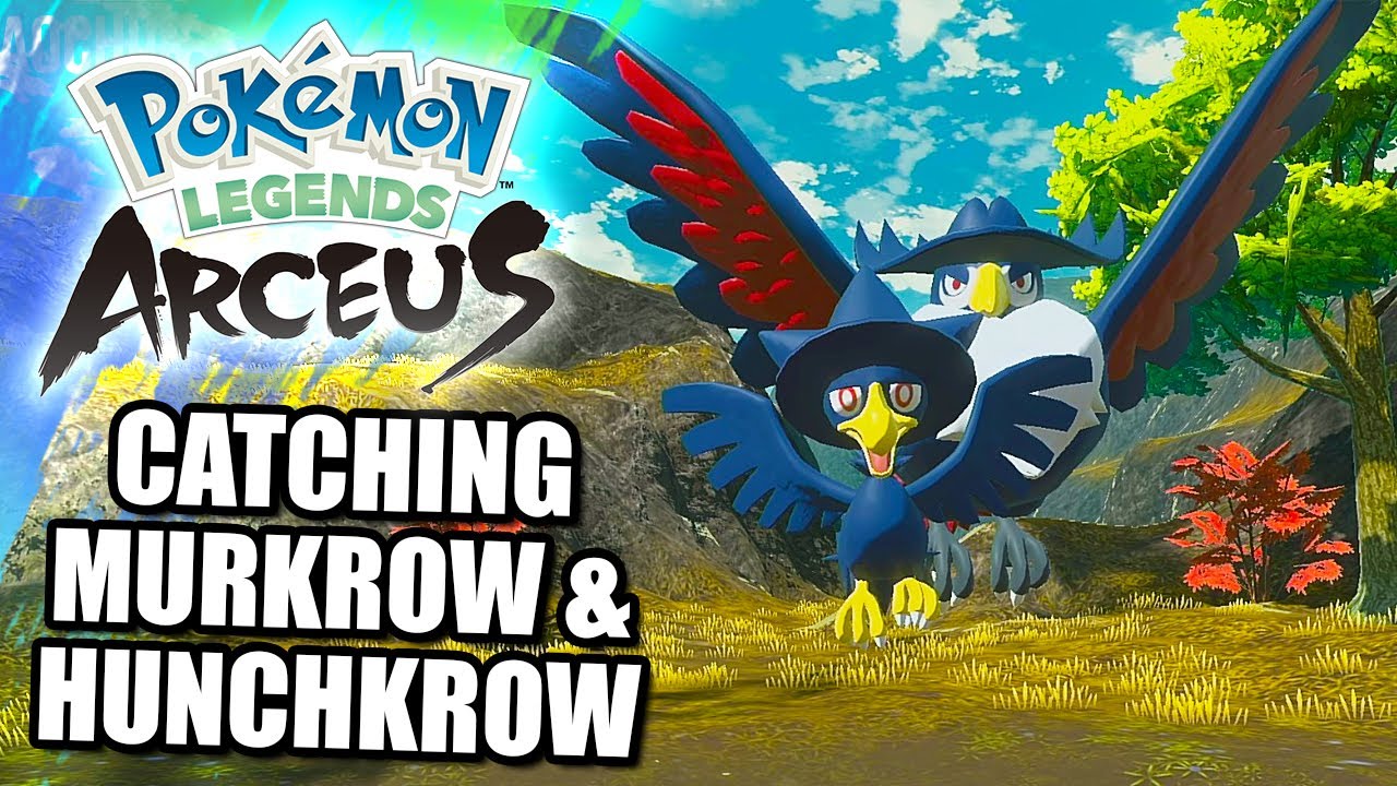 POKEMON LEGENDS ARCEUS: HOW TO CATCH NO 140 MURKROW & NO 141 HONCHKROW ...