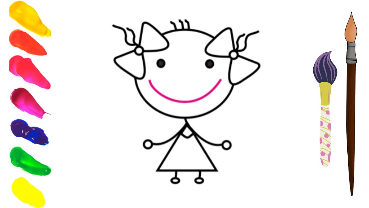 How To Color A Beautiful Child | - YouTube